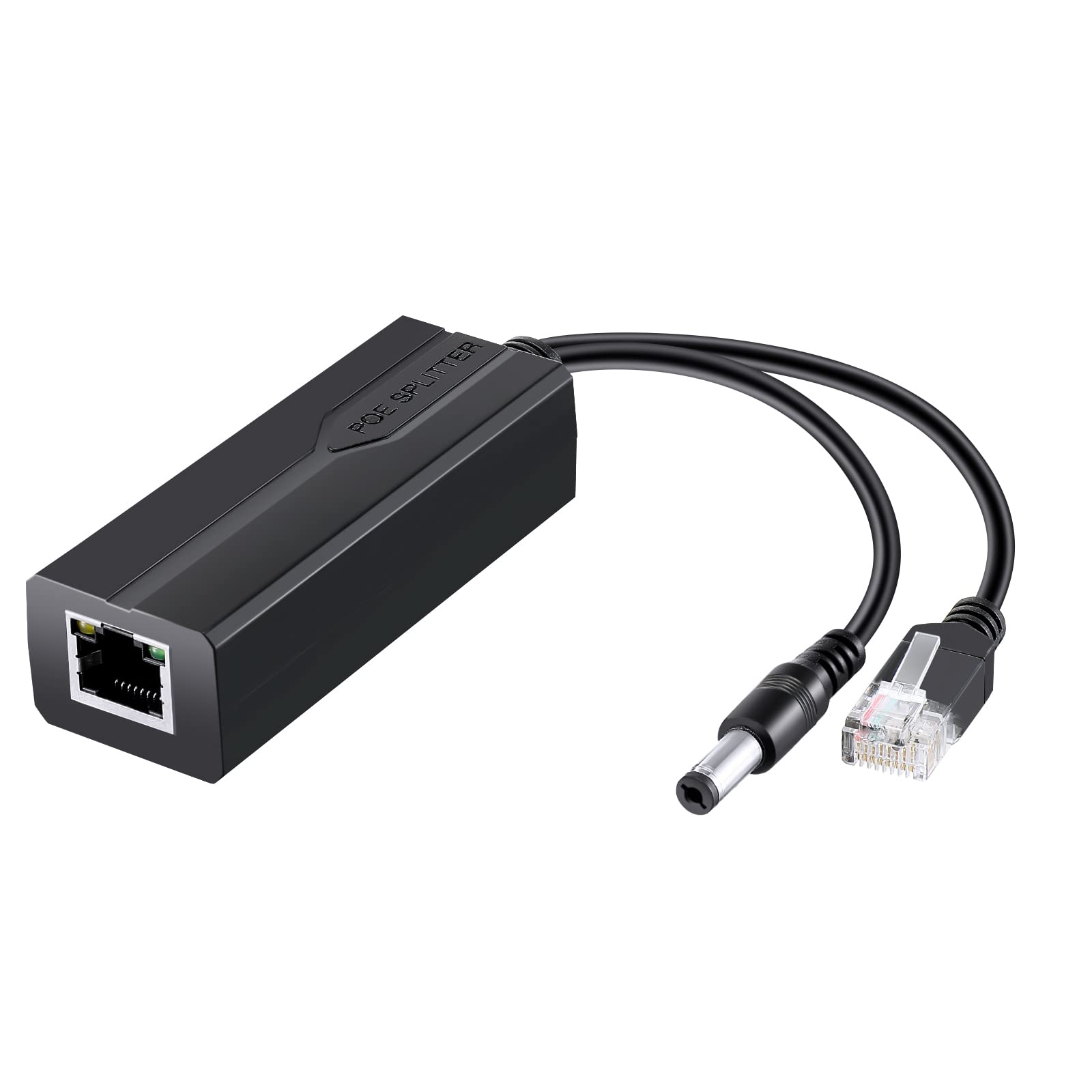 PoE Splitter,48V to 12V PoE Splitter Adapter, Iskueal PoE Splitte IEEE 802.3af Compliant 10/100Mbps, DC 12V Output, for IP Camera AP Voip Phone and More