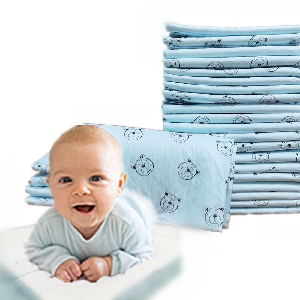 Super Absorbent Disposable Changing Pads for Babies | 46/60 Pack | Leak-Proof and Waterproof | Mess-Free Diaper Changes | Quick Absorbent (12x18IN,46PCS)