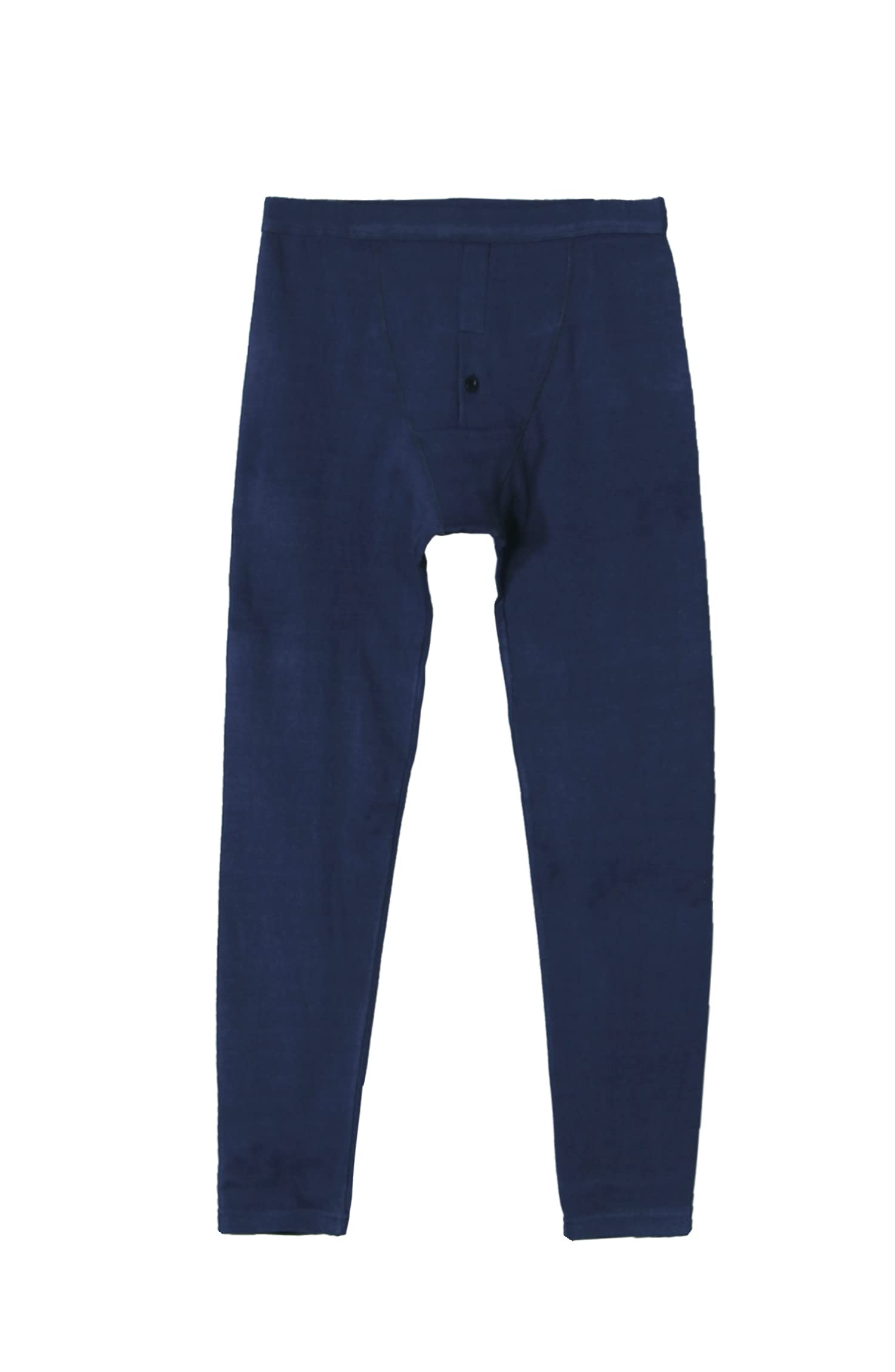 Men Cotton Thermal Underwear, Winter Warm Soft Comfy Long Johns Set Base Layer Pajamas Set(XL,A-Royal Blue)
