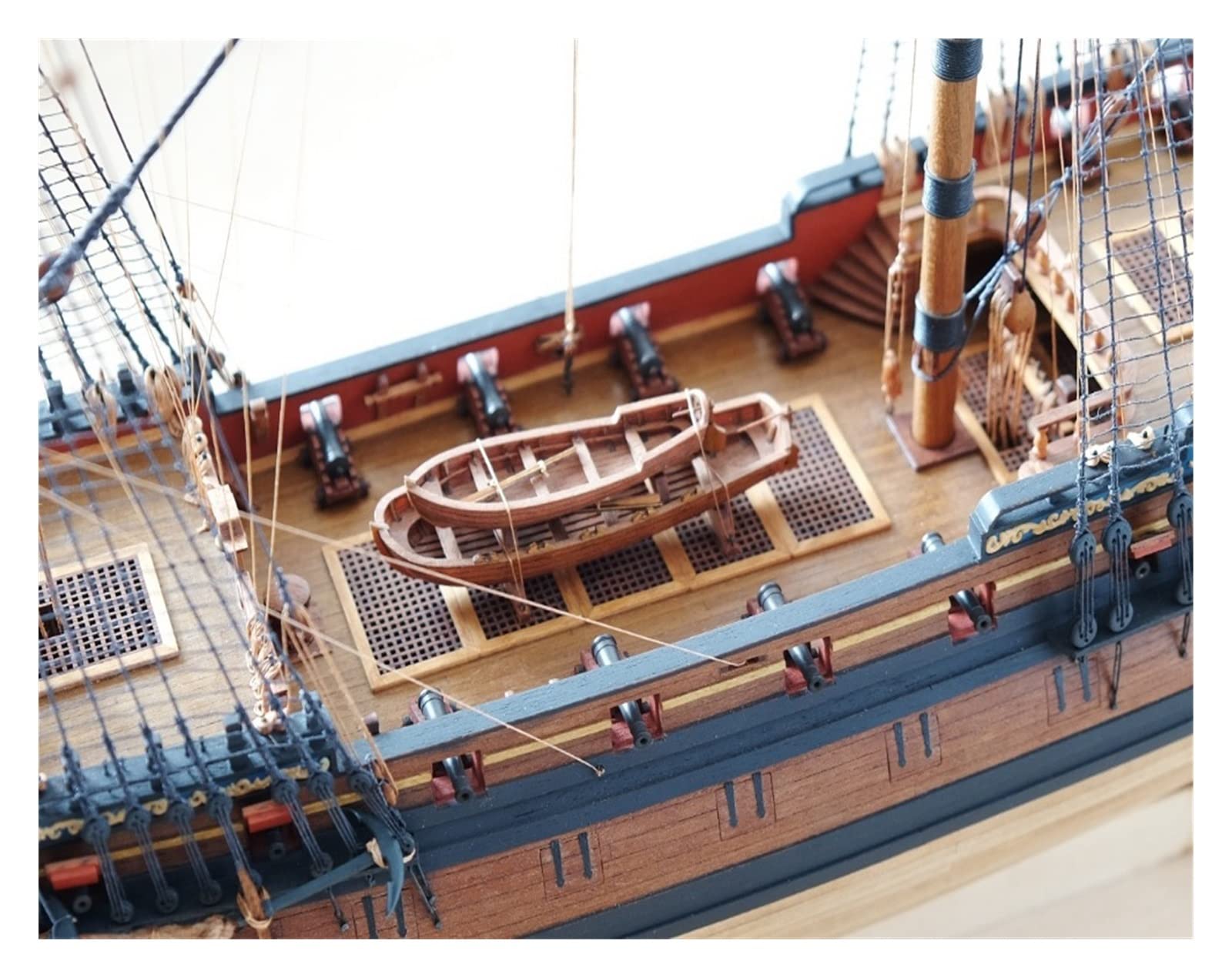 REELAK 3D Model Space Sense for: Scale 1/96 Classic Wooden Boat Model Kit 1715 Boat Wooden Model Puzzle Sailing Theme Party