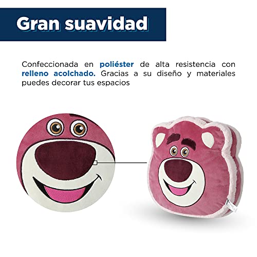 MINISO Disney Lotso Decorative Throw Pillow - 15" Super Soft Toy Story Plush Squishy Couch Pillow for Home Living Room Sofa Hug Figurine Stuffed Toy