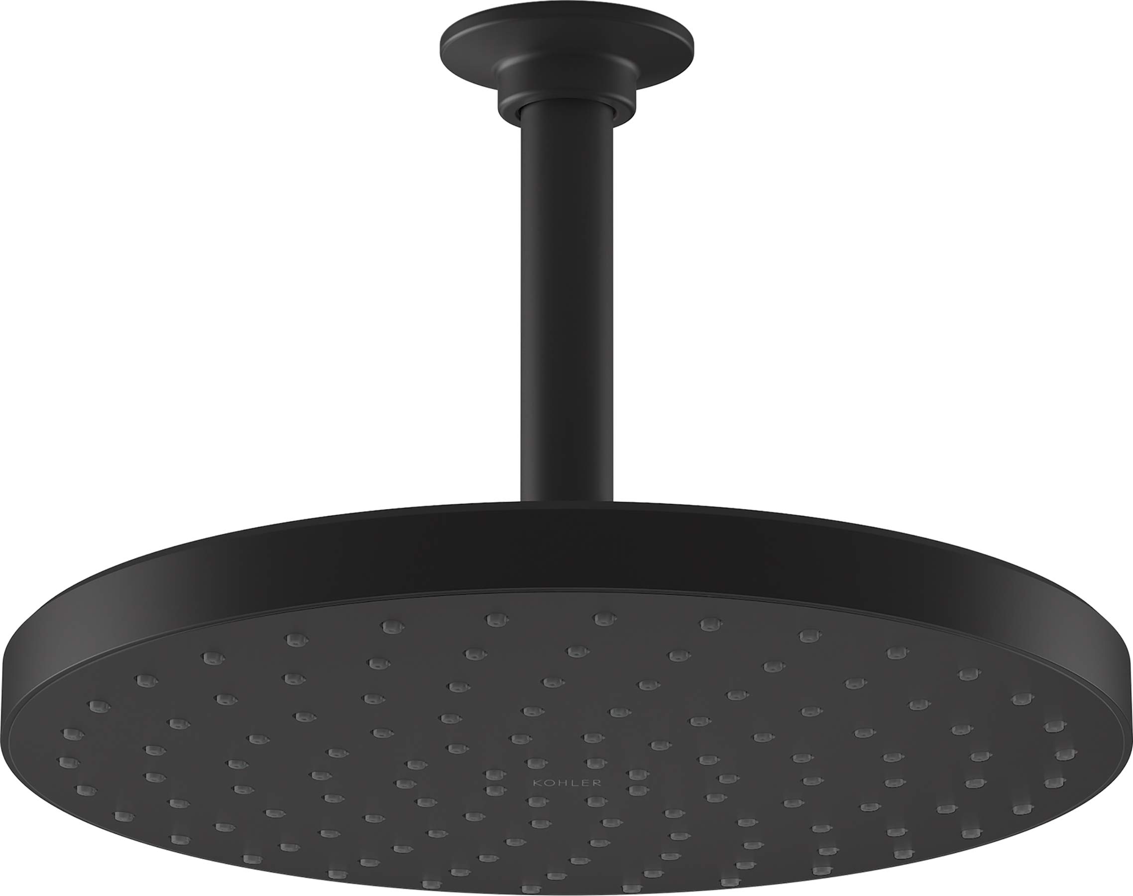 KOHLER 76465-G-BL Awaken 10 Inch Single-Function Rain Shower Head, 10" Fixed Round Rainfall Showerhead, 1.75 GPM, Matte Black