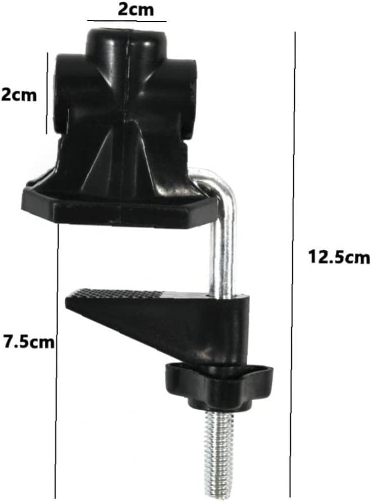 JJLFresheners 1pc Bracket Clamp Accessories Holder Fit for Mic Clamps Fixed Metal Desk Lamp Clip Fittings Screw Camera Flash Mount Clamp Bracket Monitor Magic Socket Arm Clamp