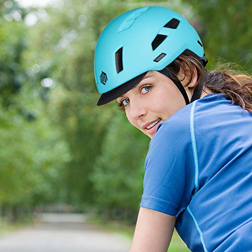 ILM Adult Bike Helmet Commuter Bicycle Cycling MTB Helmets with Adjustable Regulator for Unisex Adults (Blue, L/XL)