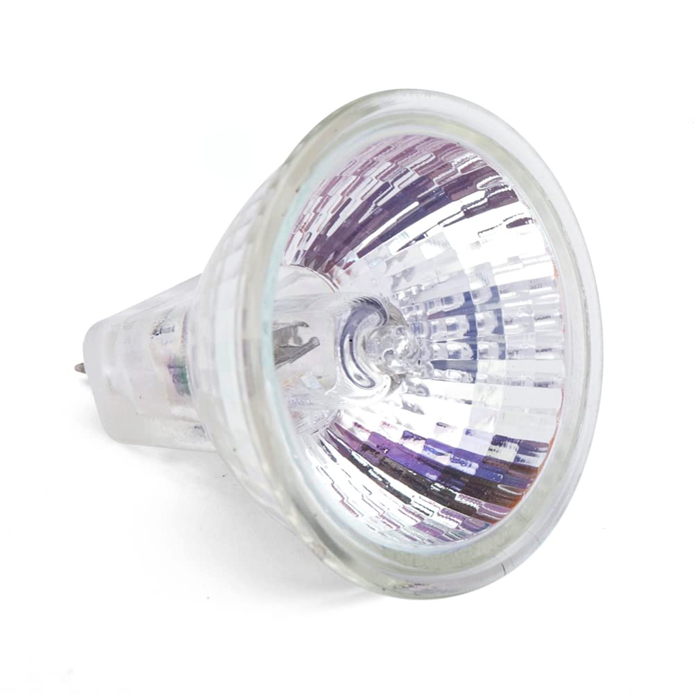 lumenivo MR11 12V 10W Halogen Bulb Fiber Optic Replacement Light Bulb with G4 2-pin Base - 12 Degree Landscape Lighting Narrow Spot Indoor Flood Light Bulbs MR11 12 Volt 10 Watt - 2 Pack