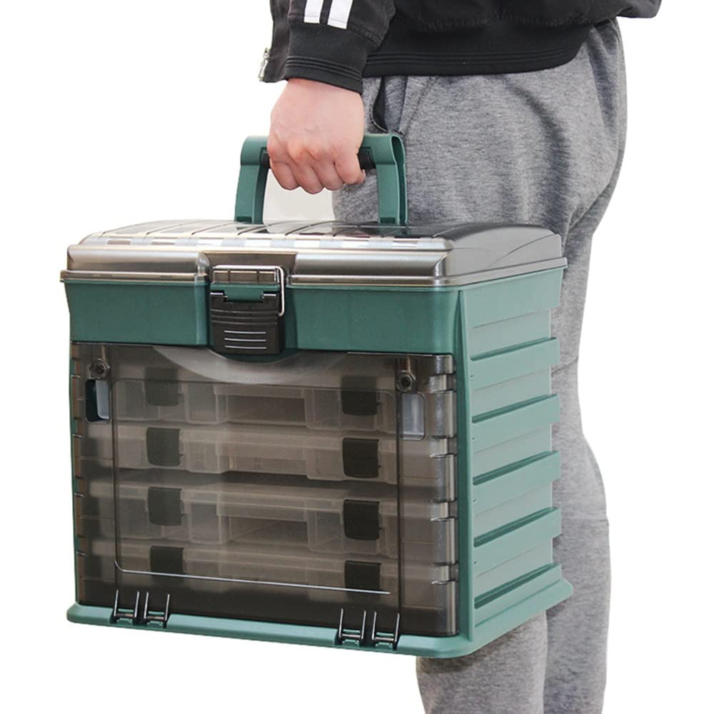 Portable Sea Fishing Bait Box Multi-Layer Fish Lures Organizer Box Durable Lure Storage Case 5 Layers Plastic Case Organizer New