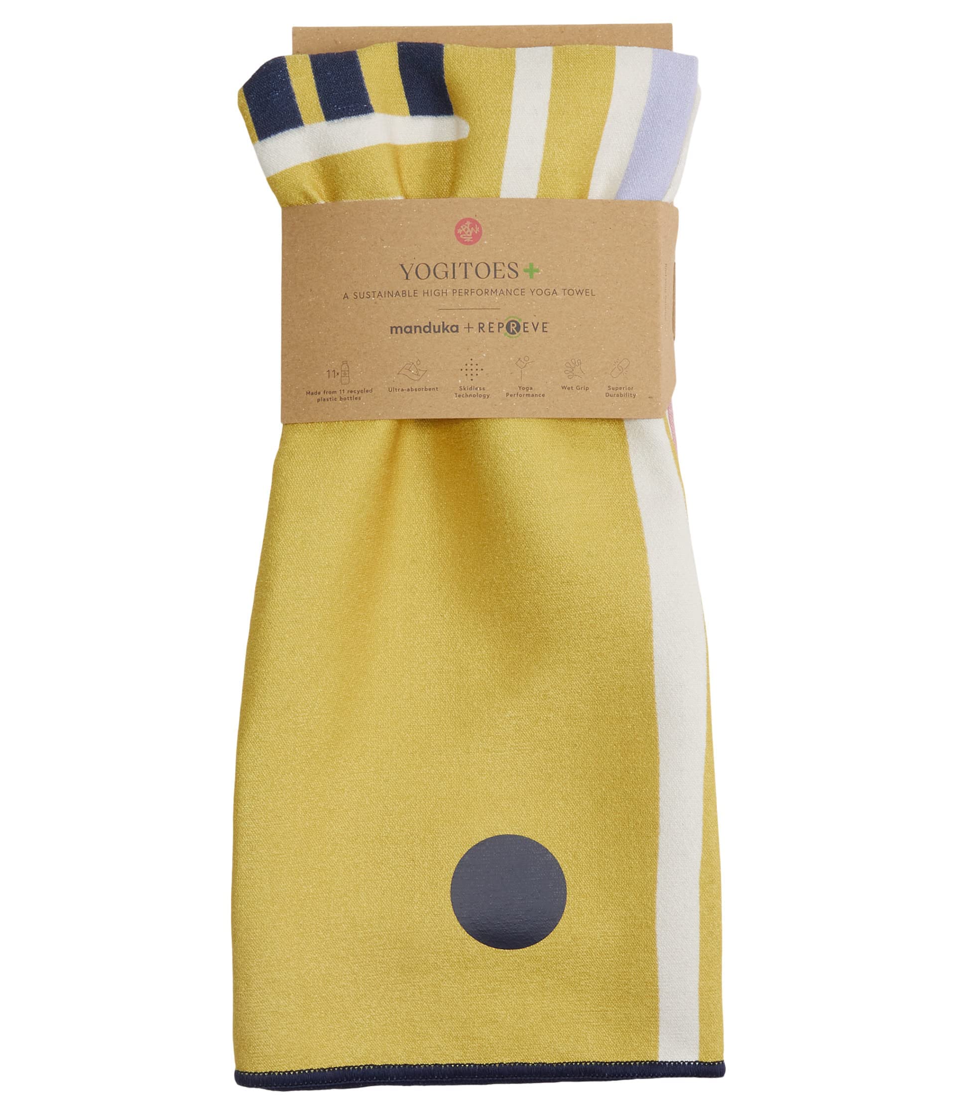 Manduka Repreve Yogitoes Yoga Mat Towel Elderberry 71"