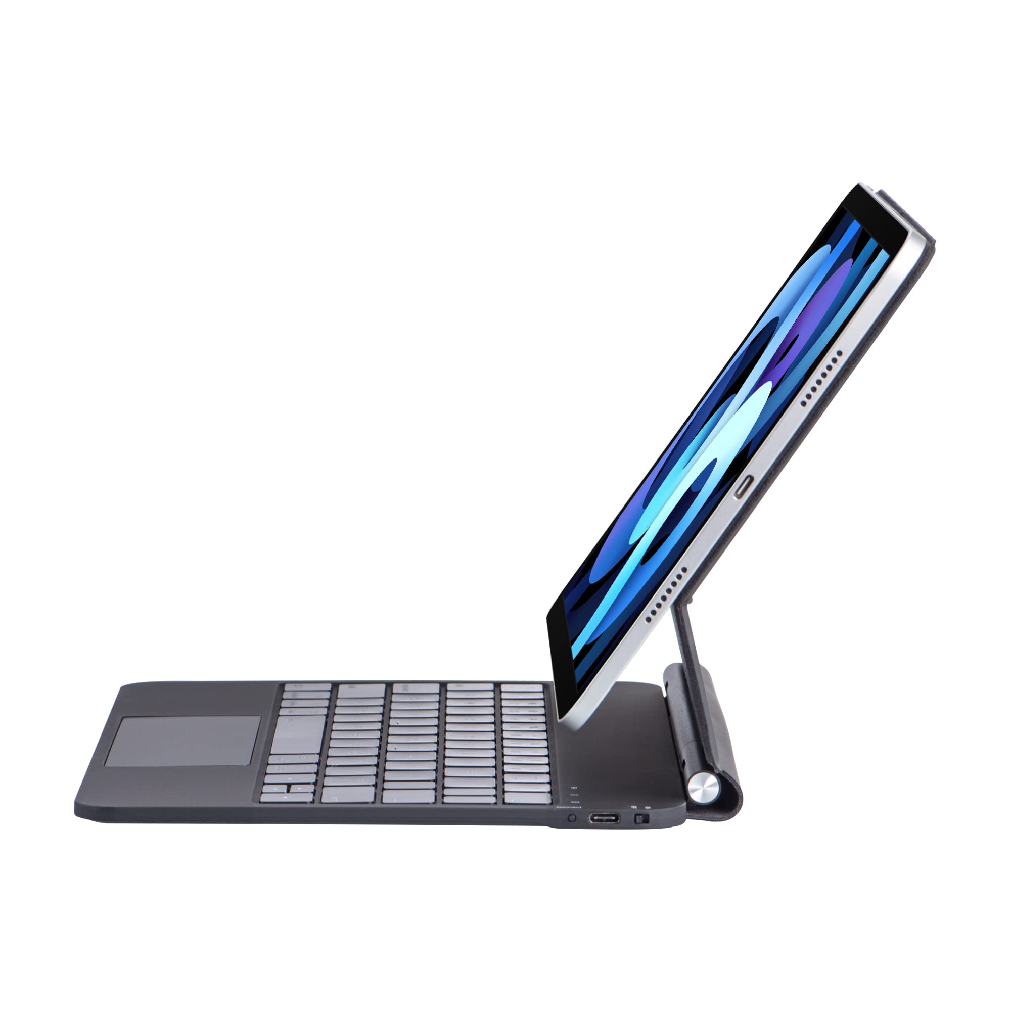 RKS Magnetic Keyboard case for iPad Pro 11-inch 4th/3rd/2nd/1st Gen & Air 11 Inch (M2, 2024) & iPad Air 10.9 5th/4th Gen, Leather Cover, Multi-Touch Trackpad, Backlit, Floating Magic Keyboard case