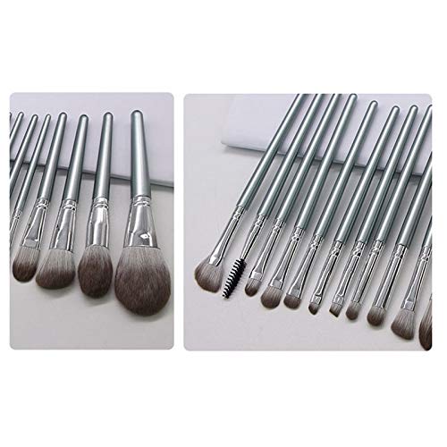REHOC 14Pcs Brushes Set Cosmetic Foundation Blush Eye Shadow Lip Wooden Make Up Brush Tool Kit