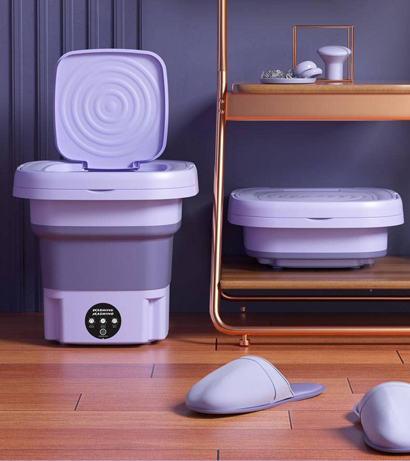 Little Washing Machine,Folding Washing Machine Mini Portable Household Fully Automatic Washing And Stripping Integrated Cleaning Machine