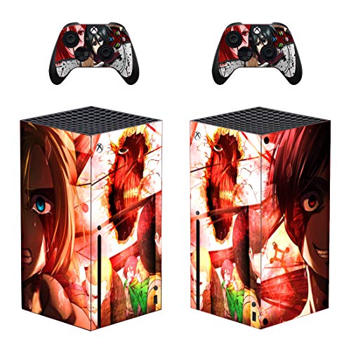 KAJAL MANI X-box-One-Series X Console Vinyl Skin Decal Stickers for X-box-One-Series X Controller Skin Attack Giant