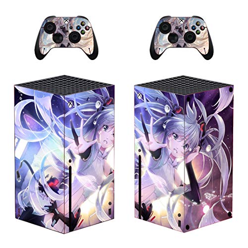 KAJAL MANI X-box-One-Series X Skin Set Singer Girl HD Printing Faceplate Protective for Console, Controller Skin Decal