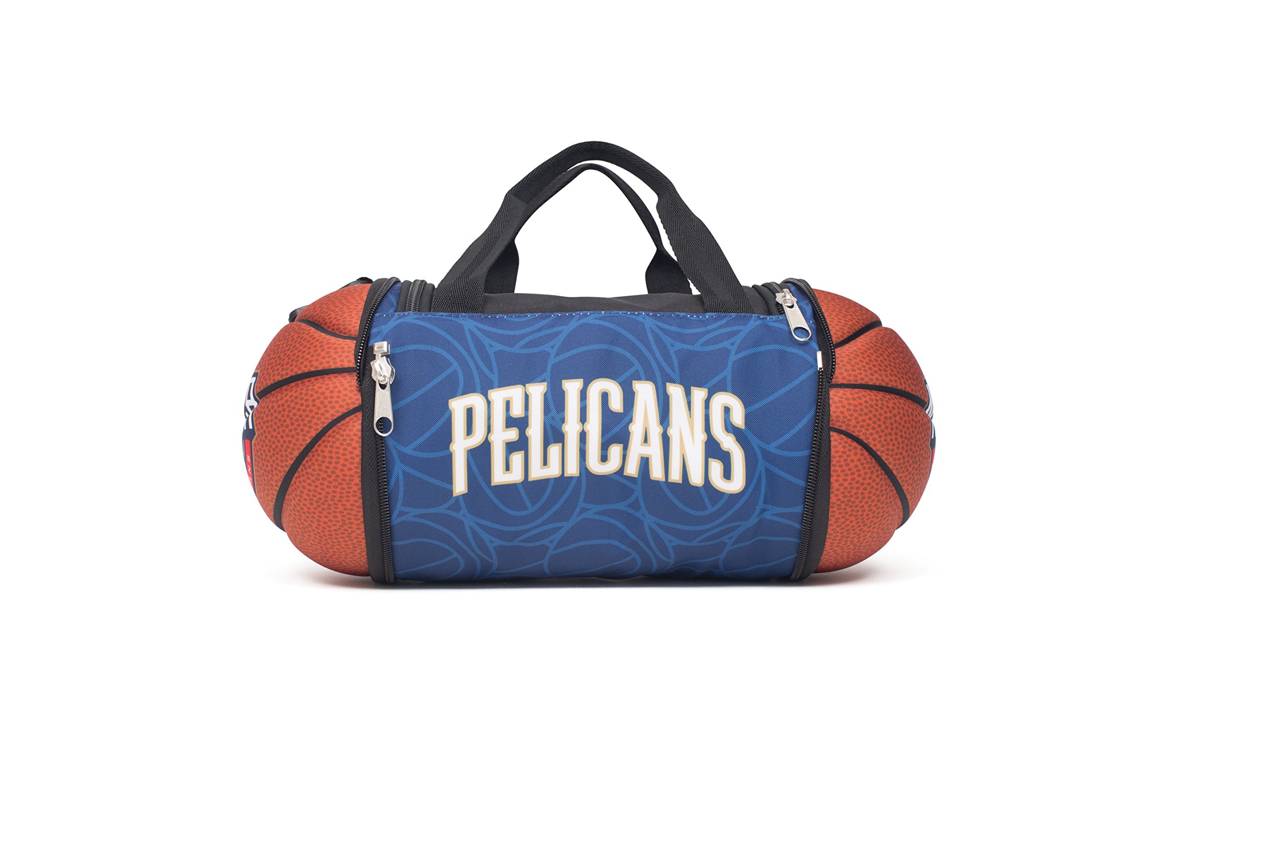 MACCABI ART Official New Orleans Pelicans Collapsible Insulated Basketball Lunch Bag, 13.4” x 5.75” x 5.75”