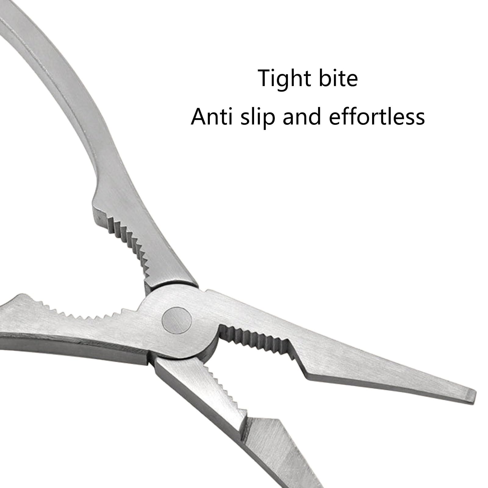 ROYALEAD Stainless Steel Seafood Tools Crabb Stripping Pincers Kitchen Crabb Shrimp Peeling Clamp Pliers Clip