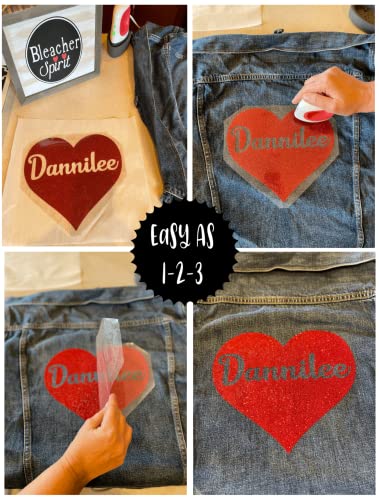 Personalized Name Shamrock Iron On Decal, Shamrock Name, Heat Transfer, Tshirt Decal, Applique, St. Patrick's Day Decal, Iron On Patch, DIY (Green Glitter)