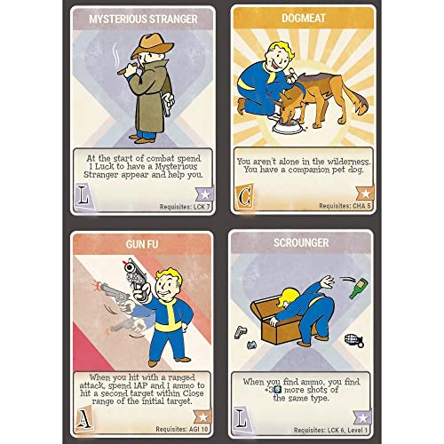 Modiphius Entertainment Fallout: The Roleplaying Game Perk Cards - RPG Accessory, Roleplaying Game