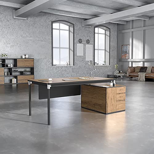 JIMEOG Office Furniture Desk Staff Table and Chair Combination Computer Office Table Single Simple (Color : E)