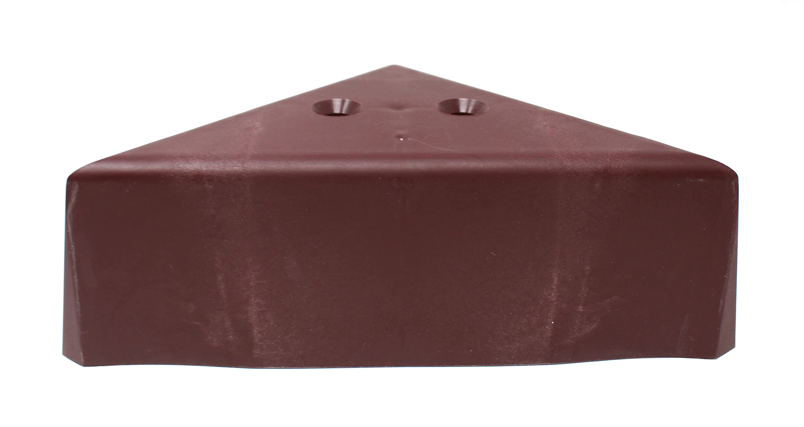 JSP Manufacturing 3" Triangle Plastic Furniture Brown Corner Legs - Sofa Couch Chair Ottoman (4 Legs)