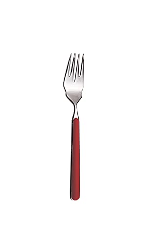 Mepra AZ10K61121 Fantasia Table Fish Fork – [Pack of 12], Coral, 19.5 cm, Stainless-Steel Dishwasher Safe Tableware