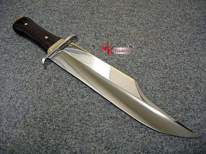 MkTraders202 CUSTOM HANDMADE D2 TOOL STEEL BOWIE HUNTING KNIFE, Bushcraft Full Tang Fixed Blade Hunting Knife WITH LEATHER SHEATH,HAND FOGED KNIFE,CAMPING, PERSONALIZED