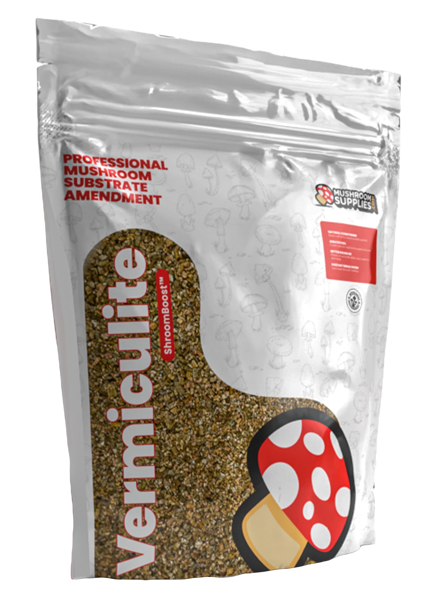 MushroomSupplies.com Organic Vermiculite (8QT) | Substrate Conditioner for Mushroom Growing | Mycologist Recommended