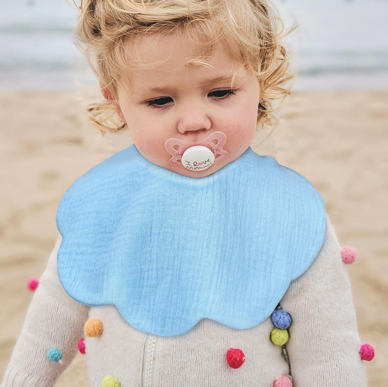 Muslin Baby Bibs Baby Drool Bibs Teething Bibs 100% Cotton for Unisex Boys Girls Super Absorbent& Soft Adjustable Multi-Use Scarf Bibs