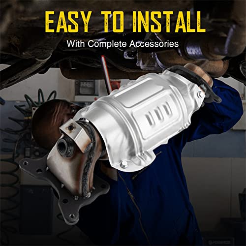 KAX Catalytic Converter,Front Catalytic Converter for 2008 2009 2010 2011 2012 Accord 2.4L, Catalytic Converter Kit Direct-Fit Automotive Replacement Catalytic Converters 16590, 40870(EPA Compliant)
