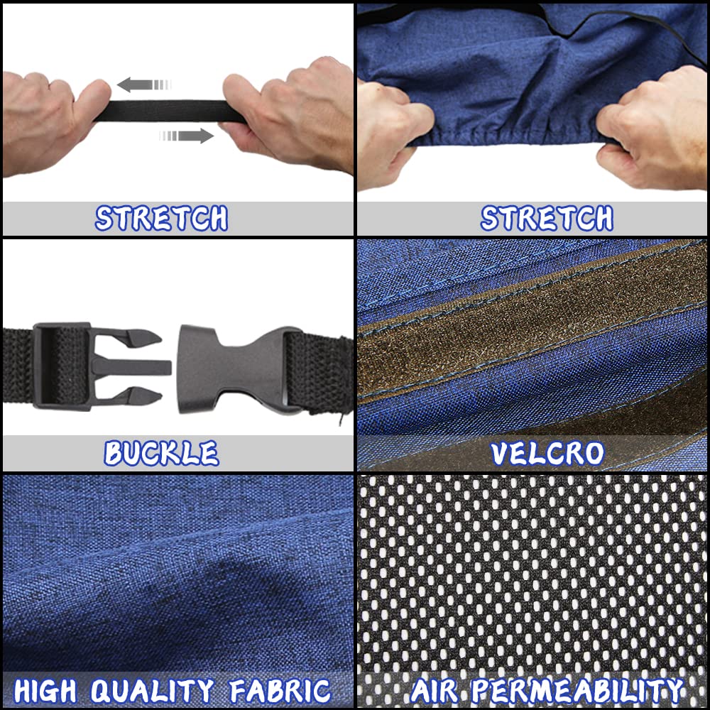 Pram Sunshade Sun Cover, Sun Shade Stroller for Baby, Universal Waterproof Stroller Sunshade Cover Anti-UV with Viewing Window for Stroller, Dark Blue