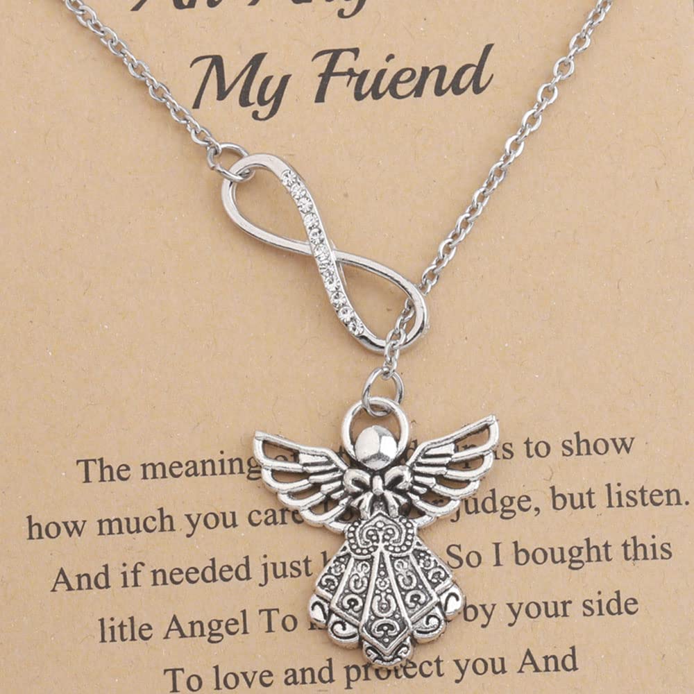 MAOFAED Pocket Hug Token Gift Idea Best Friend Gift Long Distance Relationship Gift Friendship Gift (angel for friend card ne)