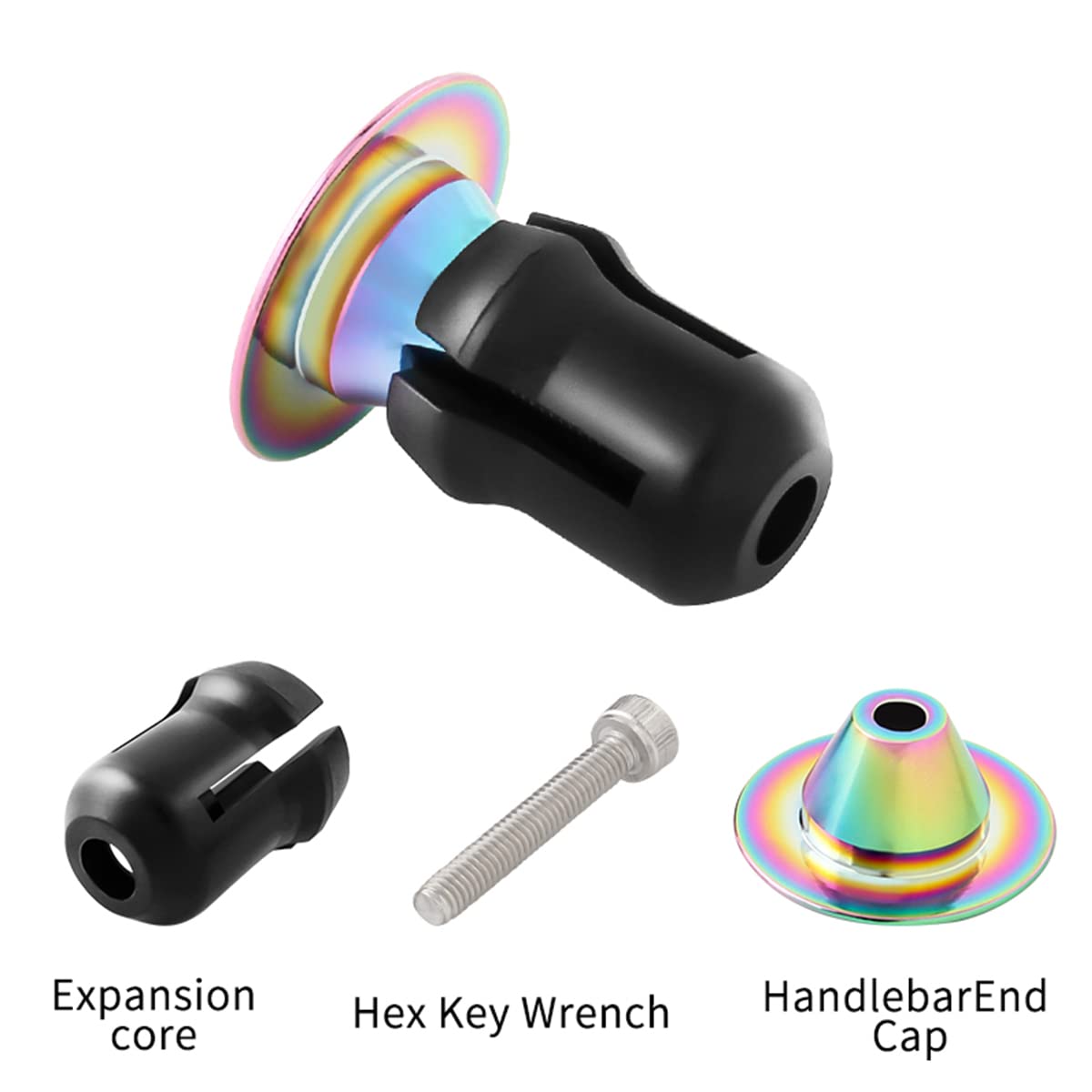 MUQZI Bar End Plugs Handlebar End Caps Road Mountain Bike Handlebar Plugs for Most Bicycle, Black M