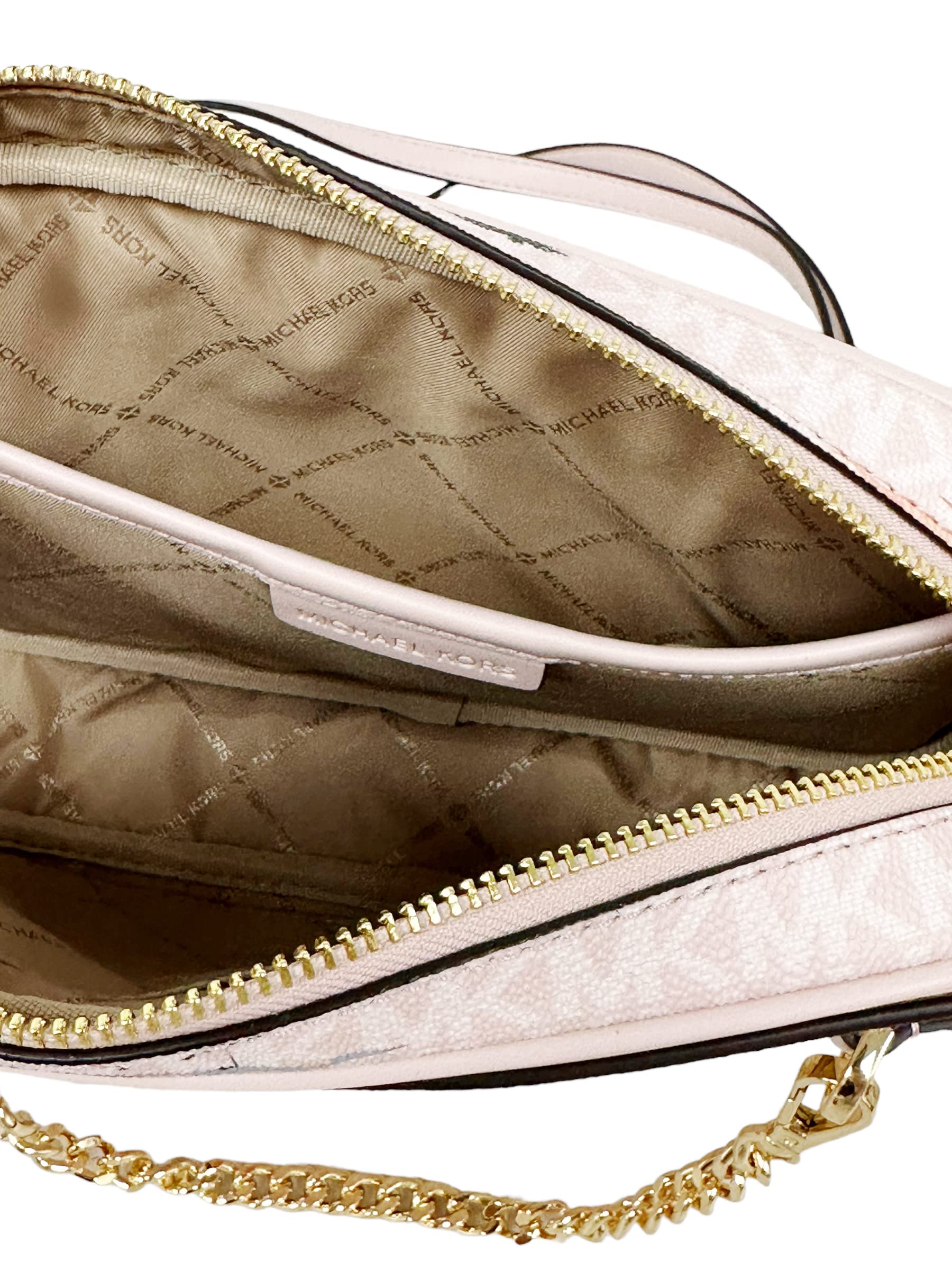 Michael Kors Jet Set Travel Chain Crossbody Light Powder Blush Pink MK Miami