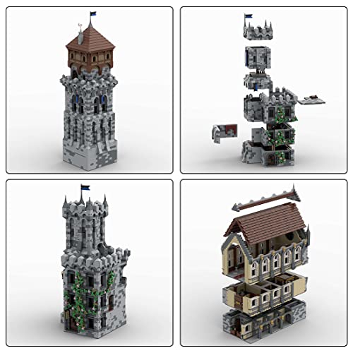 Ottima Medieval Castle Large Model, MOC-131299 Street View Modular Architectural Building Bricks Compatible with Lego Architecture - 112644Pcs
