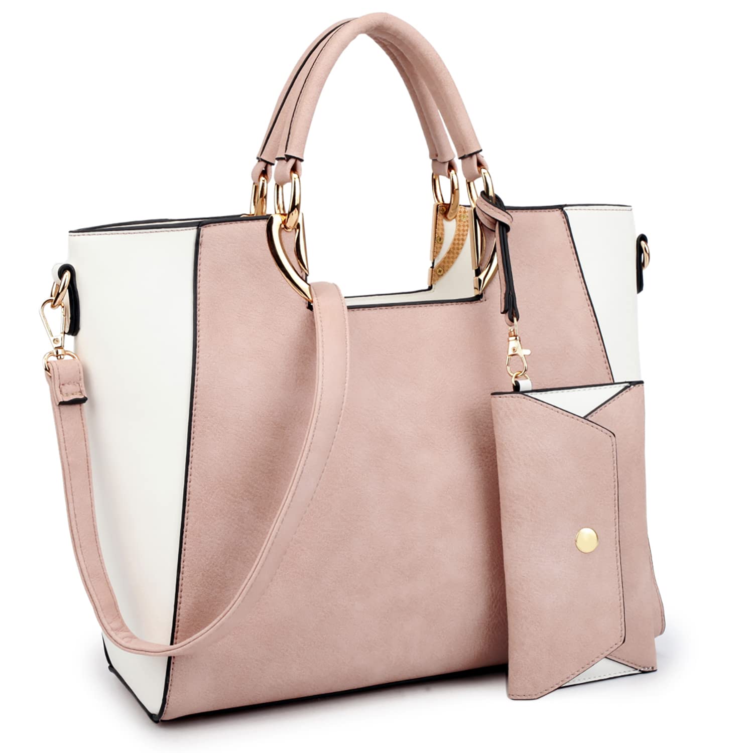 MARCO M KELLY Handbags and Purses for Women PU Leather Satchel Shoulder Bags Ladies Top Handle Work Tote with Wallet