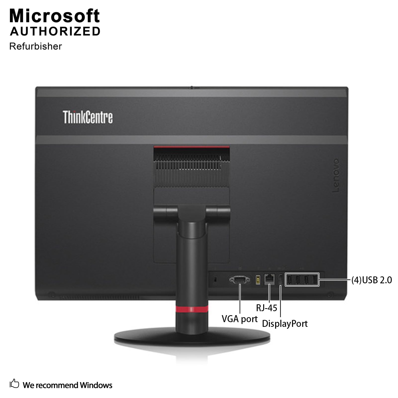 Lenovo 20" AIO ThinkCentre M700z All-in-One Desktop Computer, Intel Core i3-6100T 3.2GHz, 16G DDR4, 1T SSD, WiFi, BT 5.0, Windows 10 Pro 64 Bit-Multi-Language(EN/ES/FR) (Renewed)