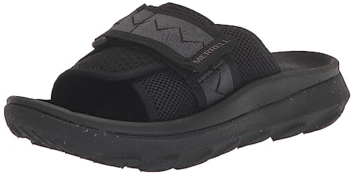 Merrell Women's Hut Ultra Slide Sandal, Black/Black, 7