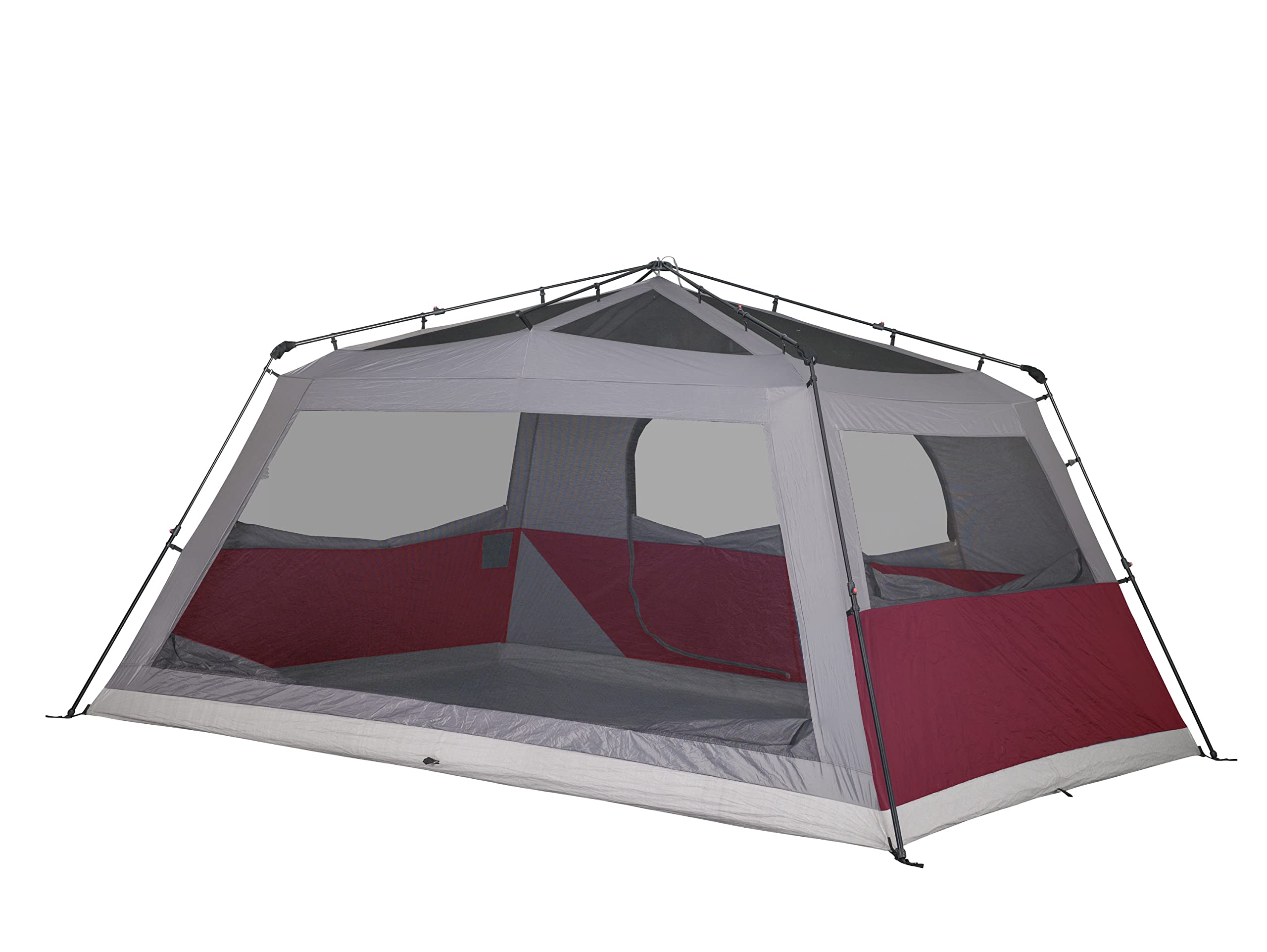 Kings River Instant Cabin Tent, 8 Person, Merlot