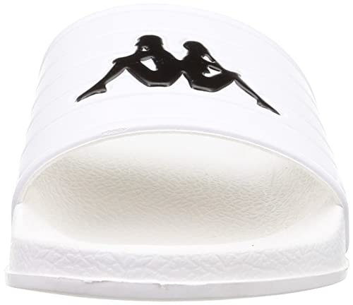 Kappa Unisex Soccer Shoe, White Black, 7 US Women