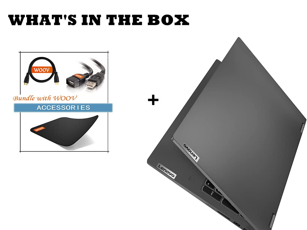 Lenovo 2021 Flex 5 14" FHD 2in1 Touch Screen Laptop, 8-core AMD Ryzen 7 4700U(>i7-10710U), USB-C, Webcam, Backlit KB, Fingerprint, Win 10 H, WOOV Accessories (8GB RAM | 256GB PCIe SSD + Accessories)