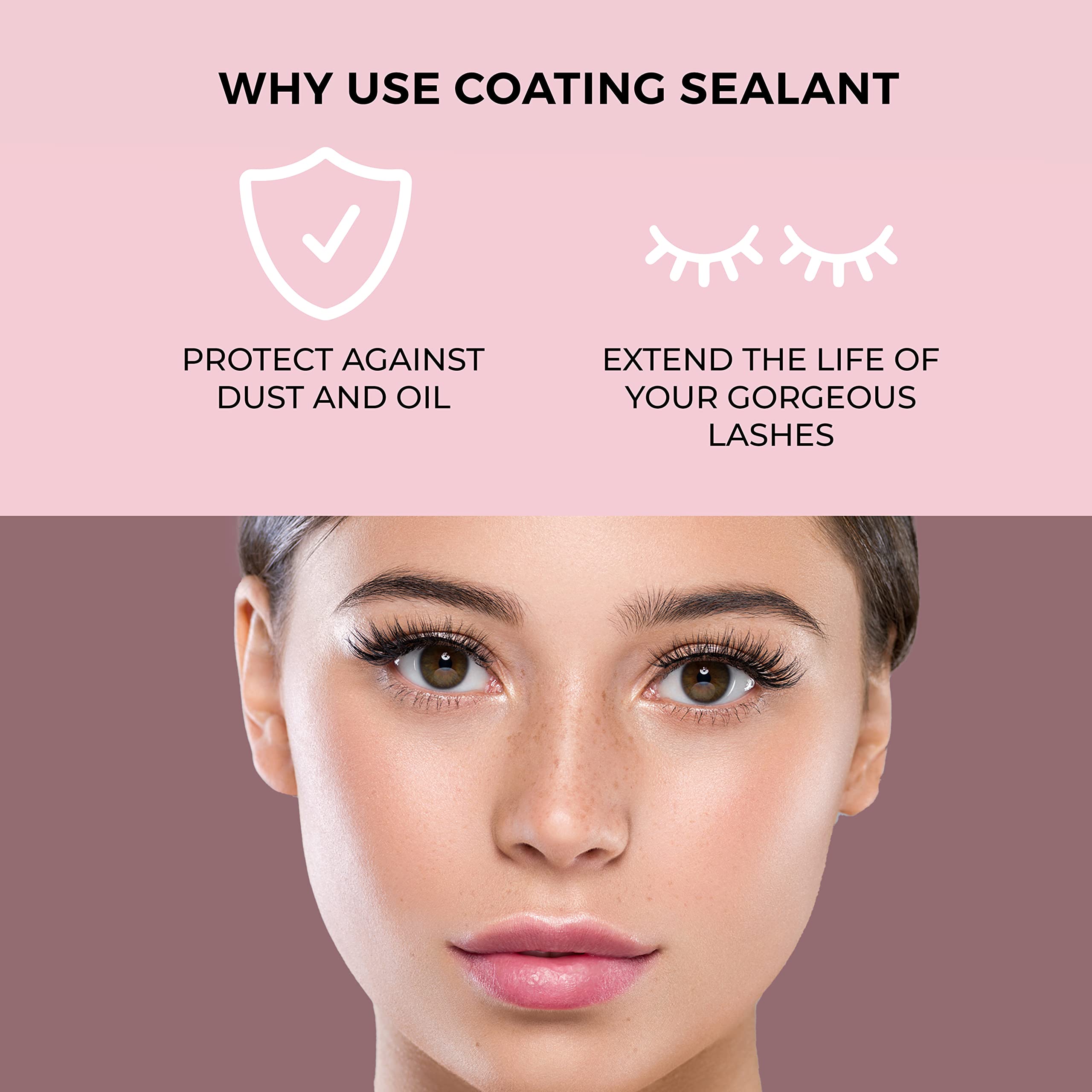LLBA Professional Eyelash Coating Sealant 10ml - Protective Topcoat for Long-Lasting Eyelash Extensions | Keep Natural Lashes Healthy, Strong, Soft & Silky Lash Extensions