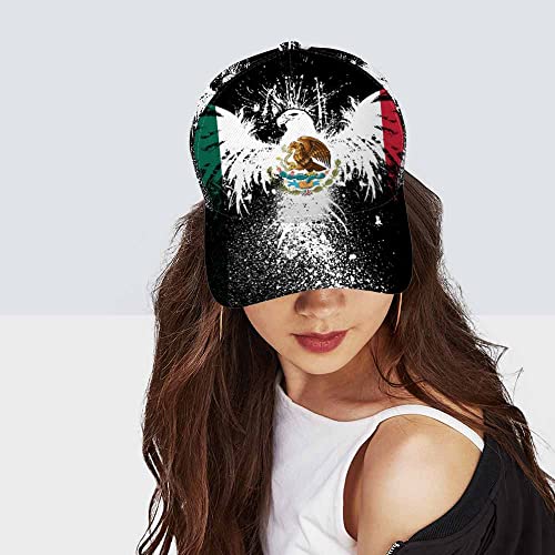 Mxocom Baseball Cap Cool Mexican Flag Trucker Snapback Hats Vintage Ball Hat Adjustable Sport Caps for Men Women