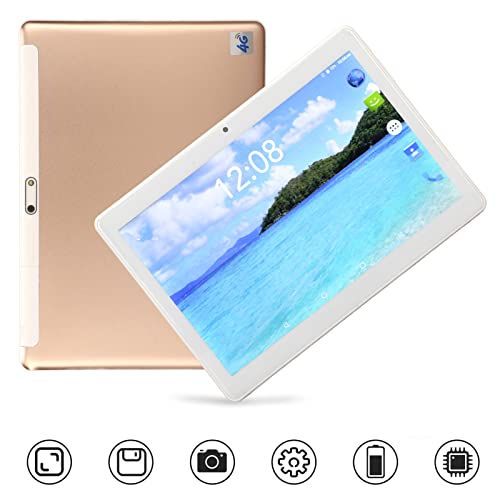 Pomya Tablet, 10.1 Inch HD Tablet, Dual Sim Dual Standby 2GB RAM 32GB ROM Dual Camera, Support Calendar G Sensor GPS FM MIC for Learning Entertainment(#1)