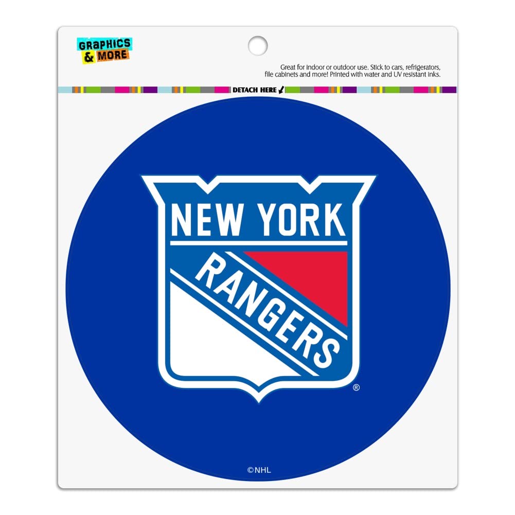 New York Rangers Logo Automotive Car Refrigerator Locker Vinyl Circle Magnet