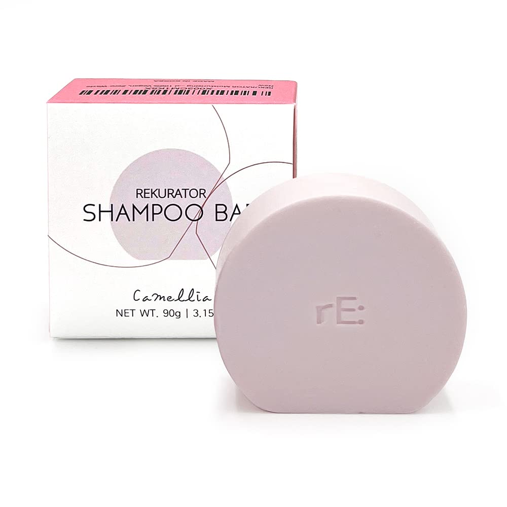 RE: REKURATOR Moisturizing Shampoo Bar with Camellia Oil, Brown Rice Extracts and Natural Ingredients - Sulfate-free, Paraben-free, Cruelty-free, Phthalate-free, pH balanced 100% Vegan, Zero-Waste