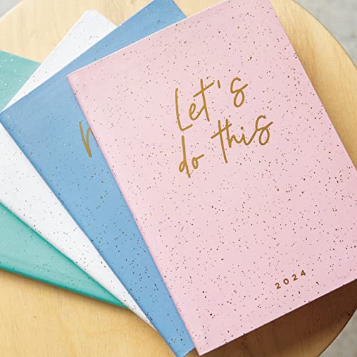 Letts of London Inspire Weekly/Monthly Planner, 12 Months, January to December, 2024, A5 Size, 8.25" x 5.875", Multilingual, Pink (C082021-24)