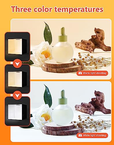 STN Photo Light Box 16"x16" 160LEDs Folding Light Box Photography CRI ≥97 Photo Studio Light Box with 6 Kinds Double- Sided Color Backgrounds and Diffuser for Jewelry and Small Products