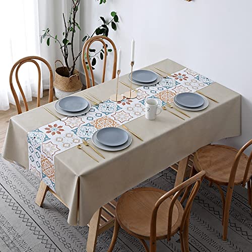 Modern Ethnic Style Bohemia Printing Tablecloth for Table Party Decoration Dining Tables Cover Anti-Stain Tablecloth A10 140x160cm