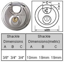 Master Lock - (4) Keyed Alike Stainless Steel Trailer and Multi Purpose Padlocks 40KA-4
