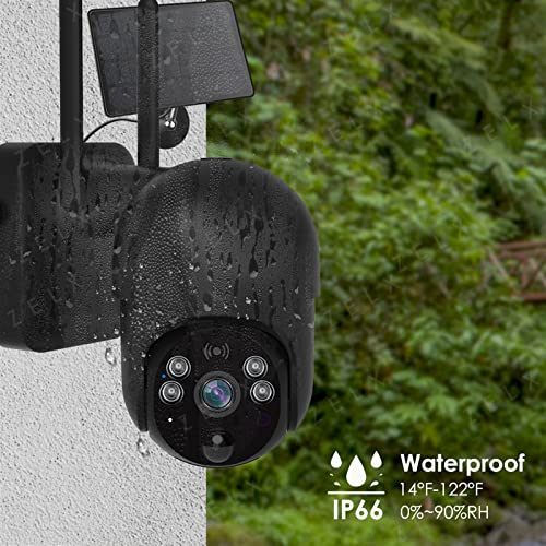 Security Camera Camera 4G Security Camera 1080P Solar IP Camera WiFi CCTV Smart Home Motion Detection Video Surveillance Night Vision Outdoor Battery Surveillance Camera with Spotlight ( Size : Only W