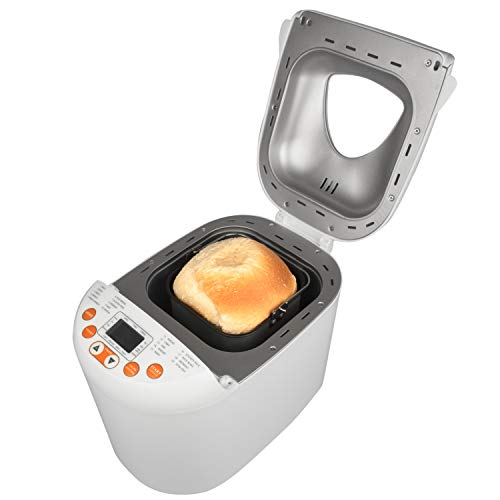 MasterChef Digital Bread Maker-2-Pound Programmable Machine w 19 Settings & 13-Hour Delay Timer-Automatic 3 Mode Crust, Baker Healthy Fresh Gluten Free, Wholewheat Loaf, Recipe Guide, Mothers Day Gift