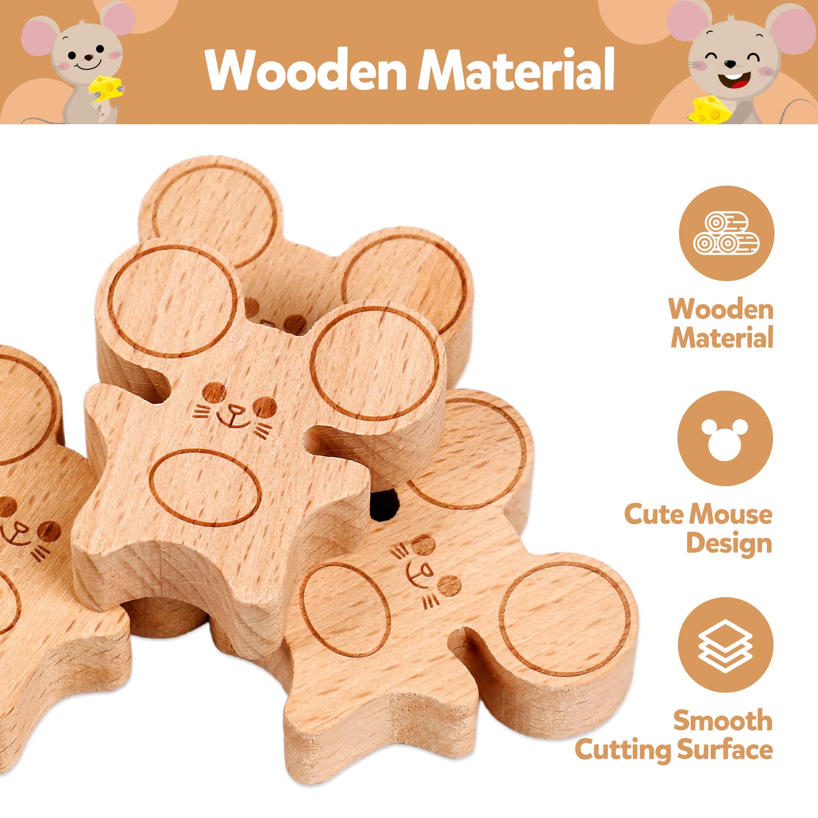 NAODONGLI Wooden Stacking Toys for Kids